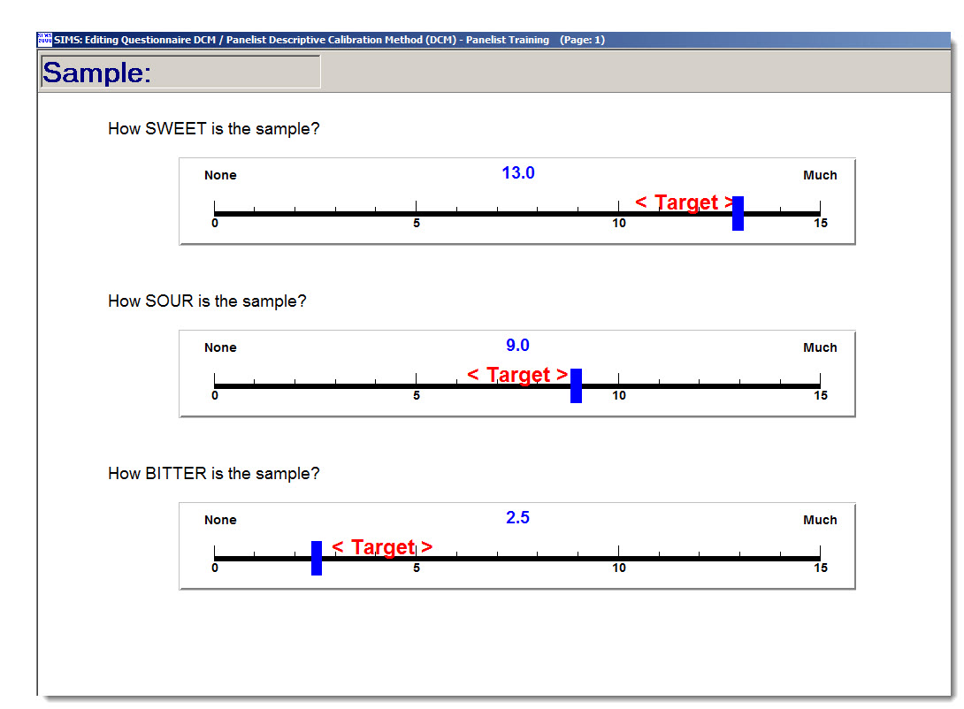 SIMS Panelist Descriptive Calibration Method (DCM) - Panelist Training ...